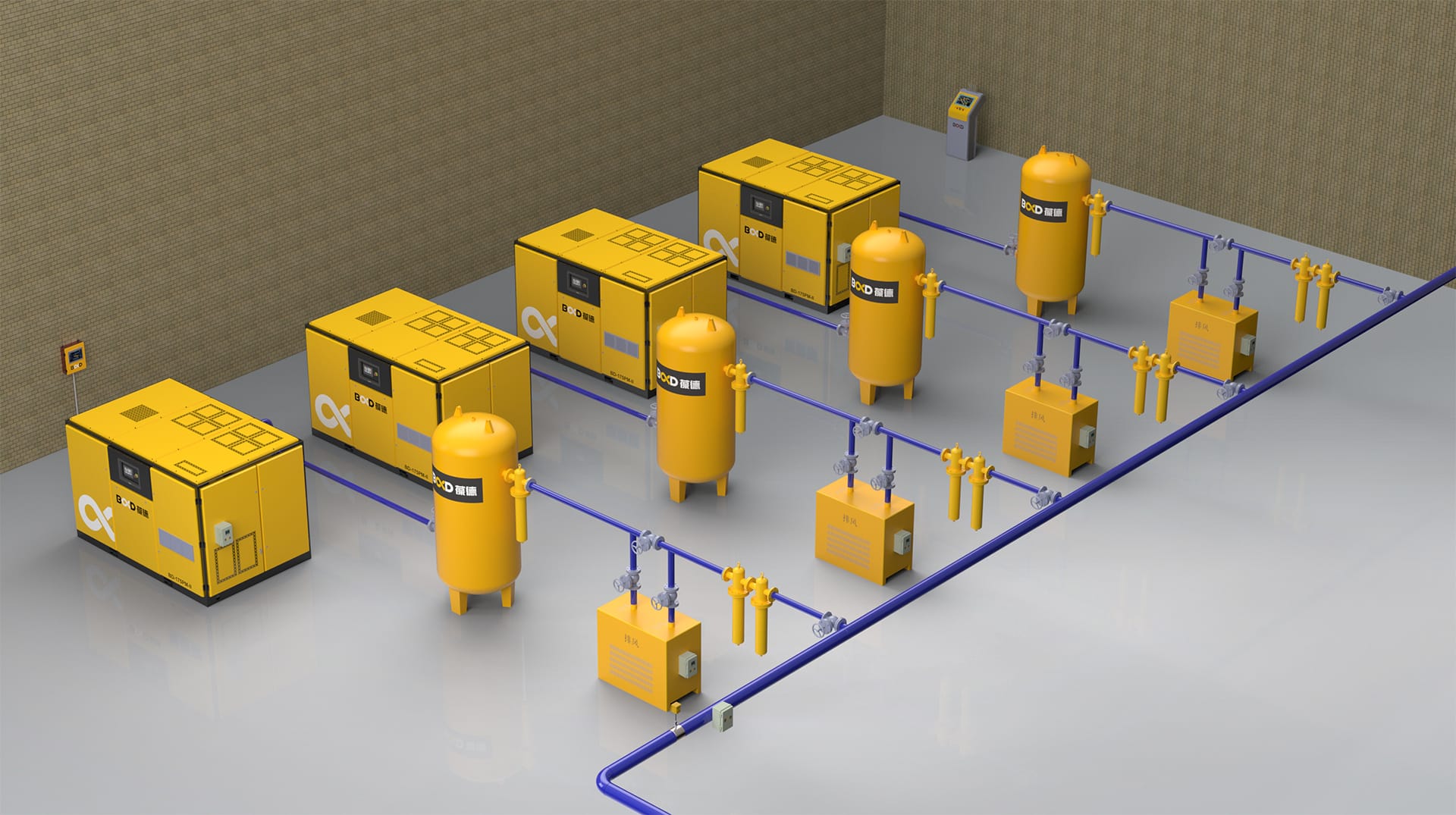B&D Intelligence Air Compressor Station - Bdcompressor